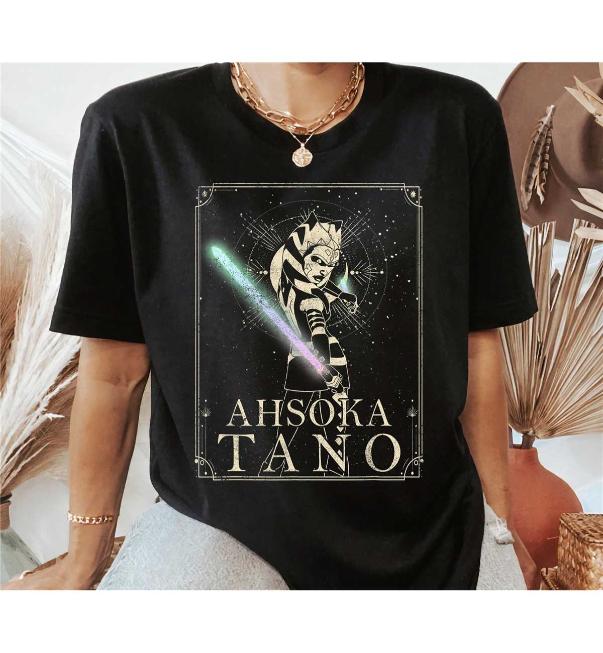 Star Wars The Clone Wars Ahsoka Tano Celestial Portrait T-Sh | Inspire ...