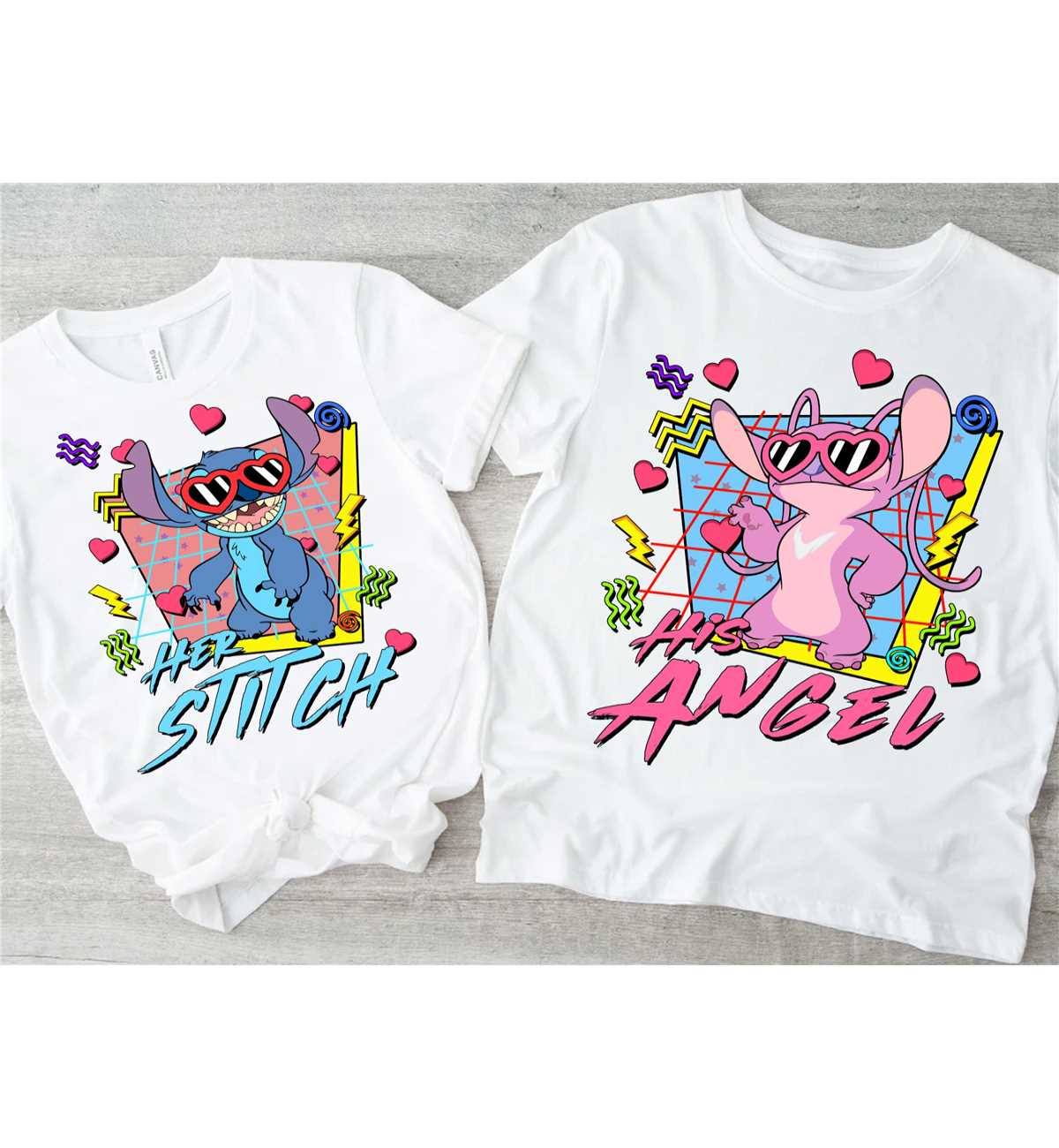Disney Stitch and Angel Valentine Couple Shirt, Lilo and Sti | Inspire ...