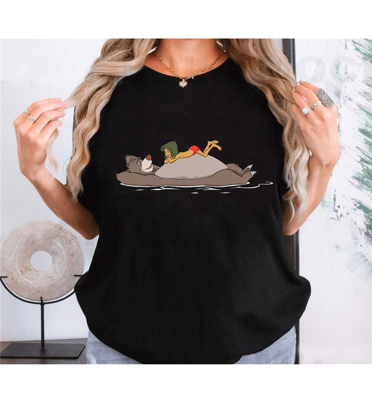 Disney The Jungle Book Mowgli and Baloo T-Shirt, The Jungle | Inspire ...