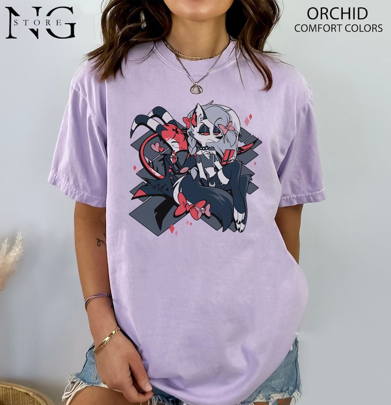 Blitzo x Loona Shirt, Loonie Helluva Boss, Hazbin Hotel Char | Inspire ...