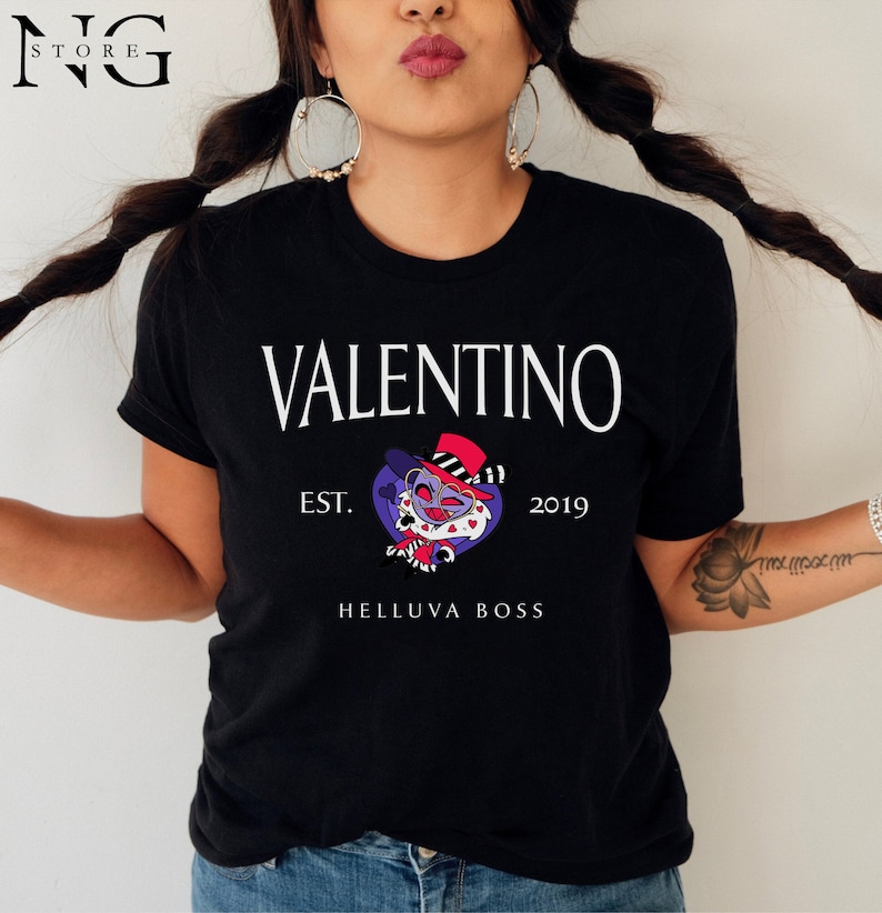 Valentino Chibi T-Shirt, Cute Hazbin Hotel Characters, Hazbi | Inspire ...