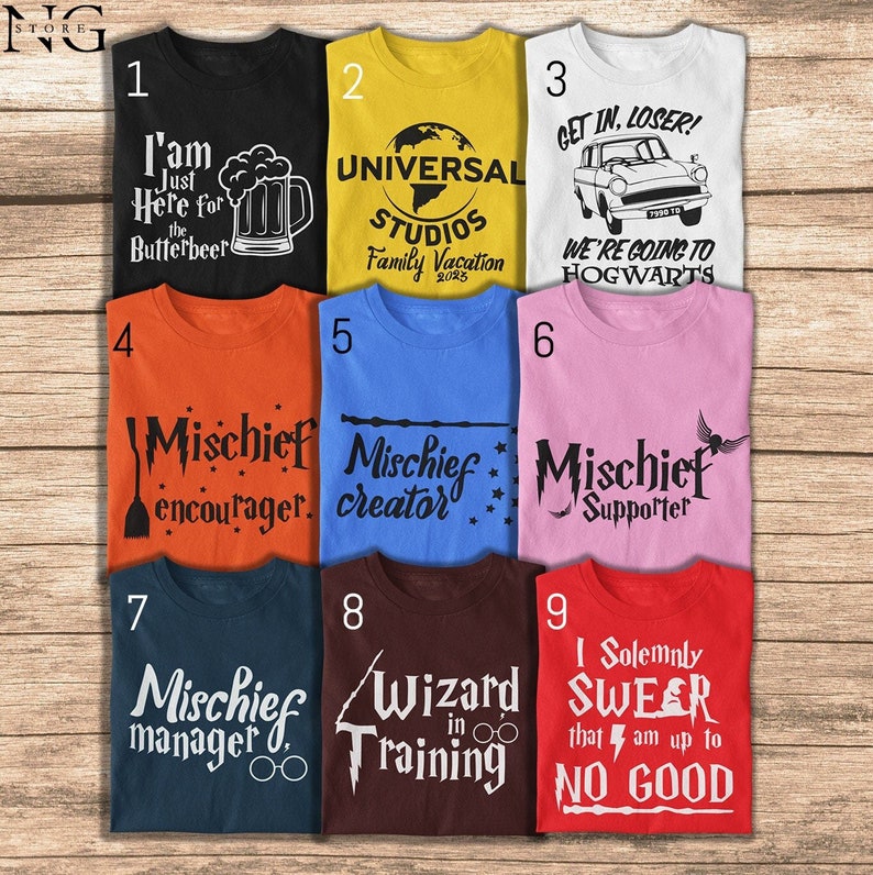 Universal Studios Shirts, Hp Family Shirt, Mischief Manager | Inspire ...