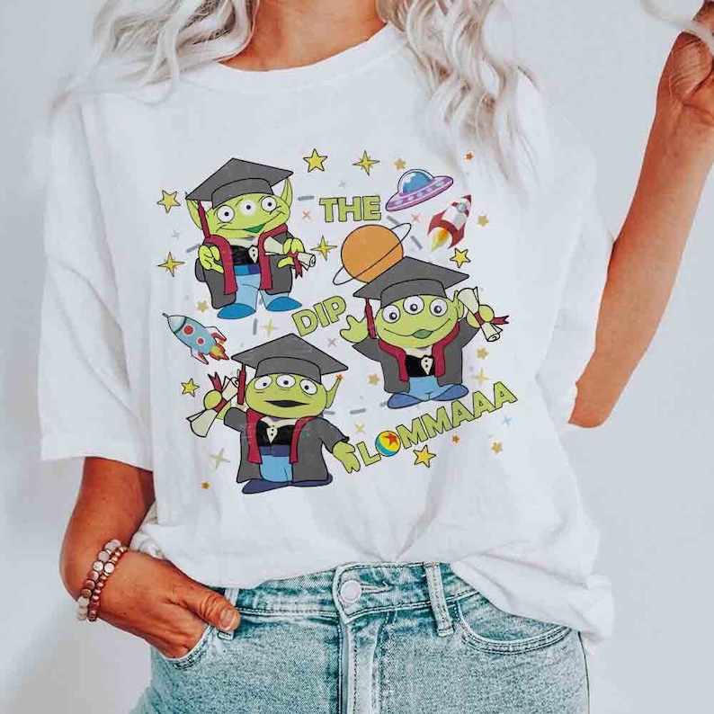 Vintage Aliens Graduation T-shirt, Disney Toy Story The Dipl | Inspire ...