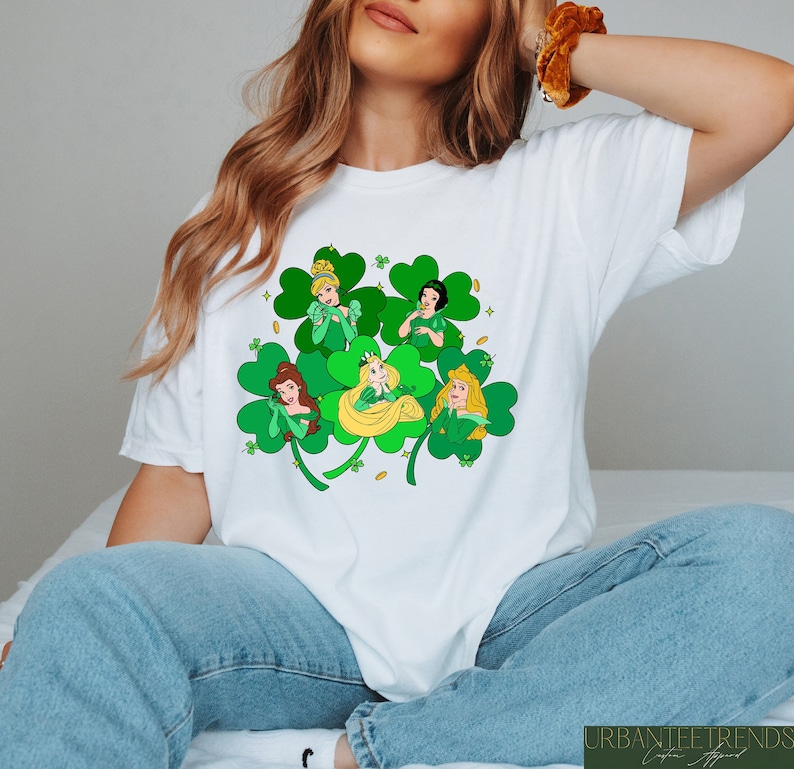 Disney Princess St Patricks Day Shirt, Disney Princess Shamr - Inspire ...