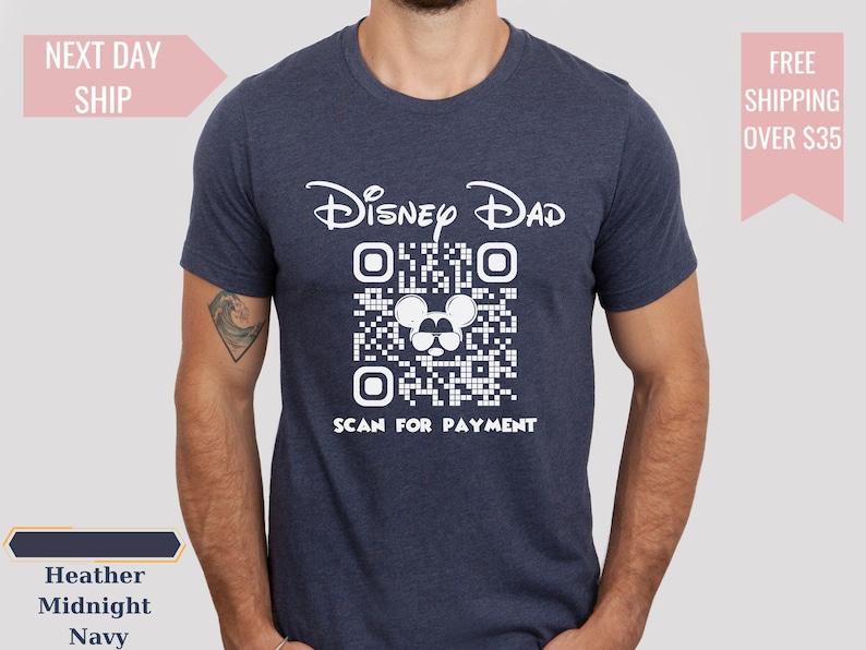 Disney Dad Shirt - Mickey's Scan For Payment - Funny Men's D | Inspire ...