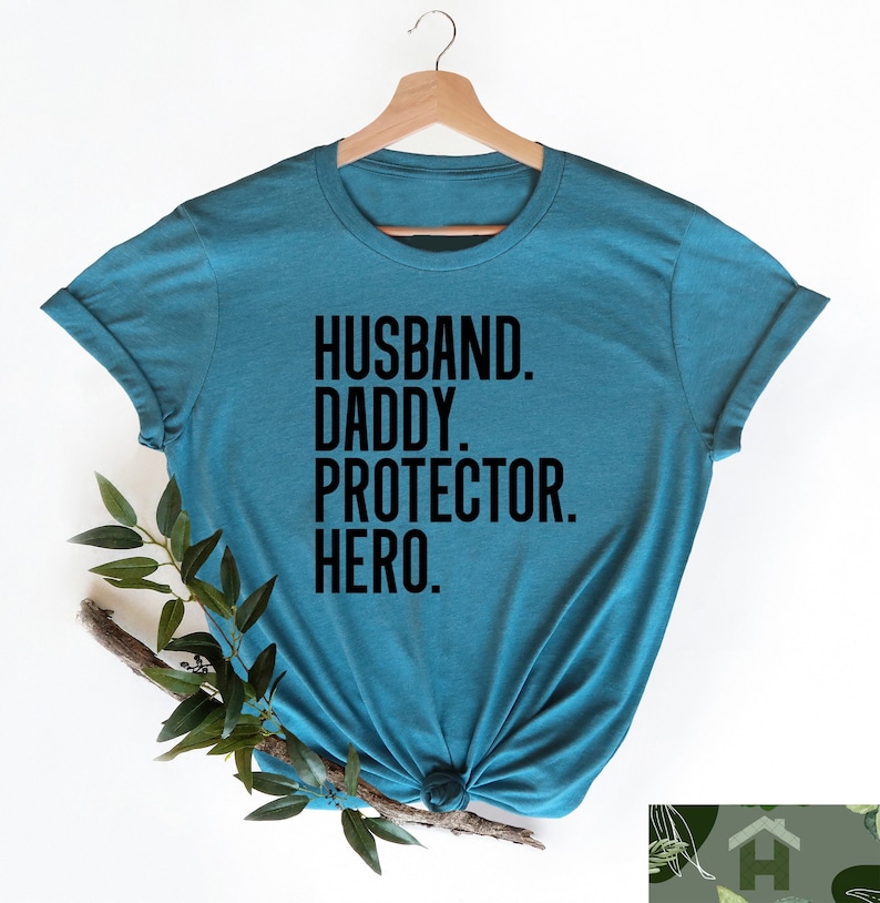 Husband Daddy Protector Hero Shirt, Super Hero Dad Shirt, Fa | Inspire ...