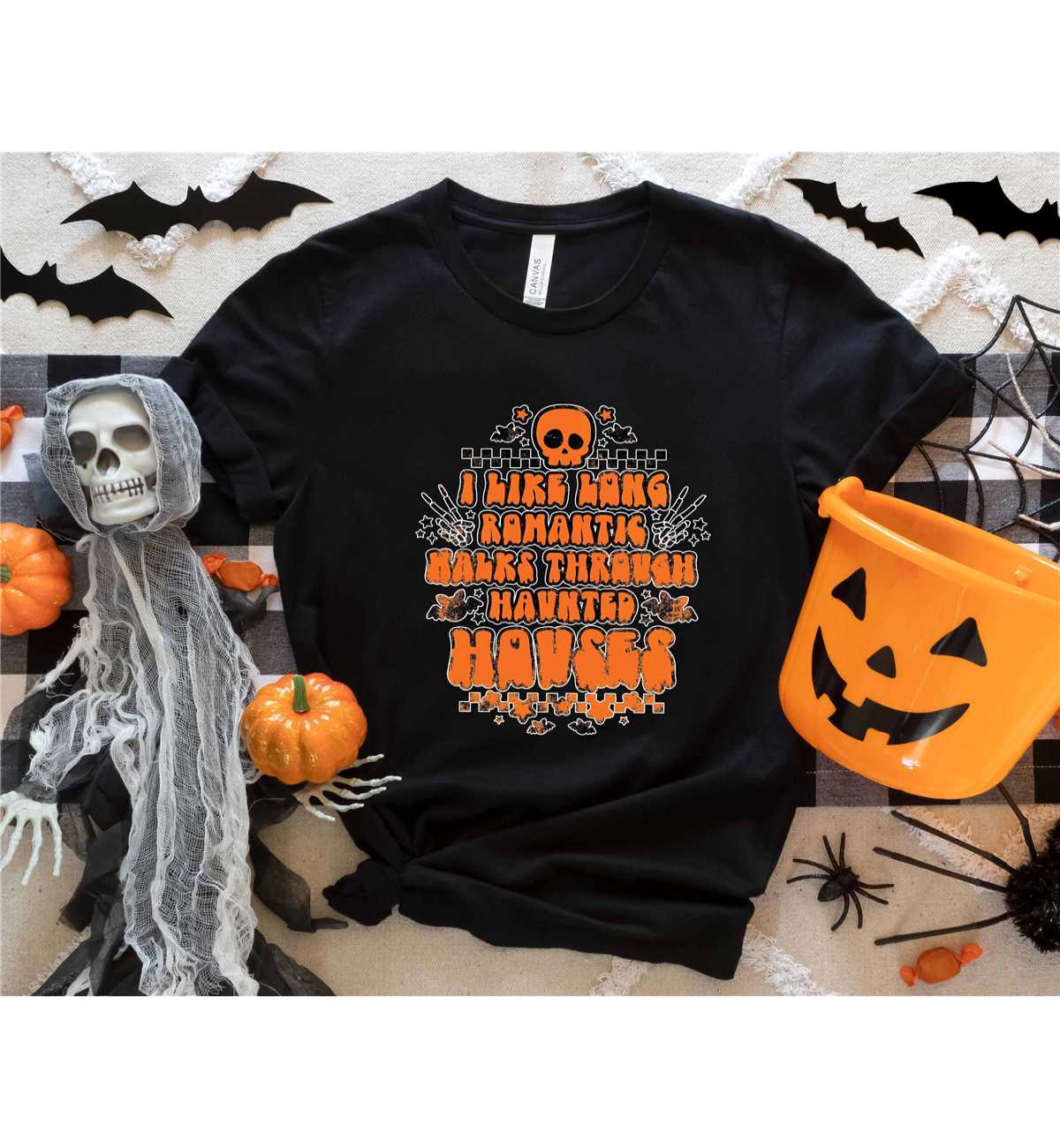 I Like Long Romantic Walks Through Haunted Houses Shirt,Haun | Inspire ...