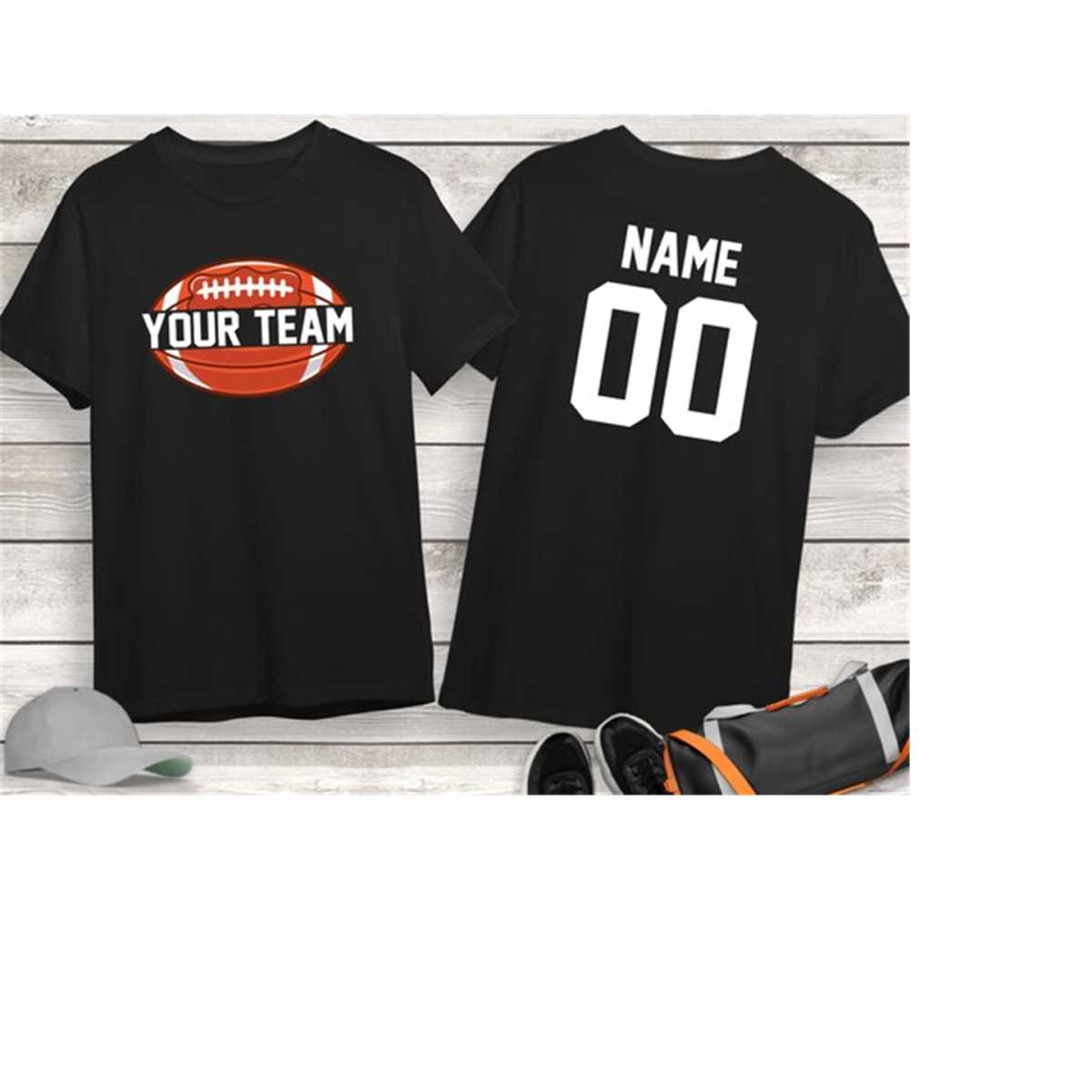 Personalized Football Shirt, Custom Name Football Shirt, Gam - Inspire ...