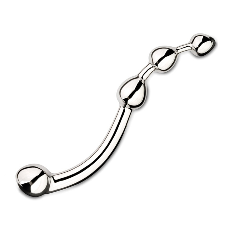 Stainless Steel Dildo Double Curling Iron Massager Pure Stai Inspire Uplift