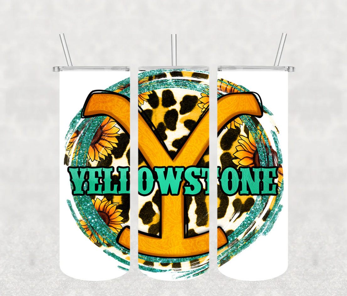 Yellowstone Sunflower Tumbler Template Sublimation Designs, | Inspire ...
