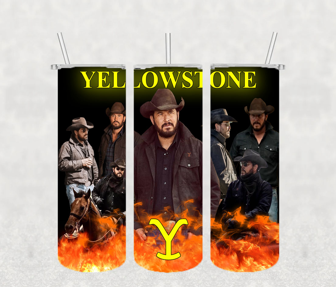 Yellowstone Tumbler Png, Template Sublimation Designs, Yello | Inspire ...