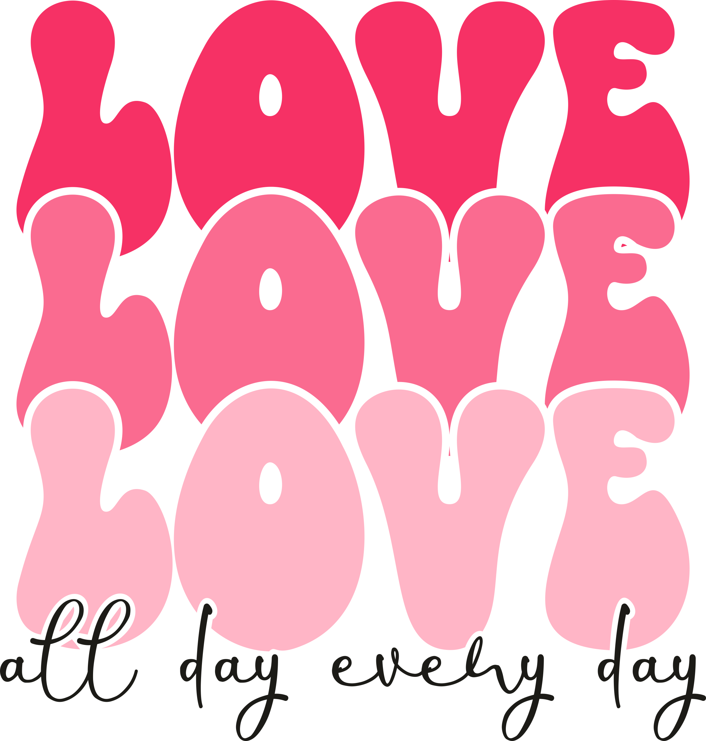 Love all day every day Png, Valentine Png, Valentine Clipart | Inspire ...