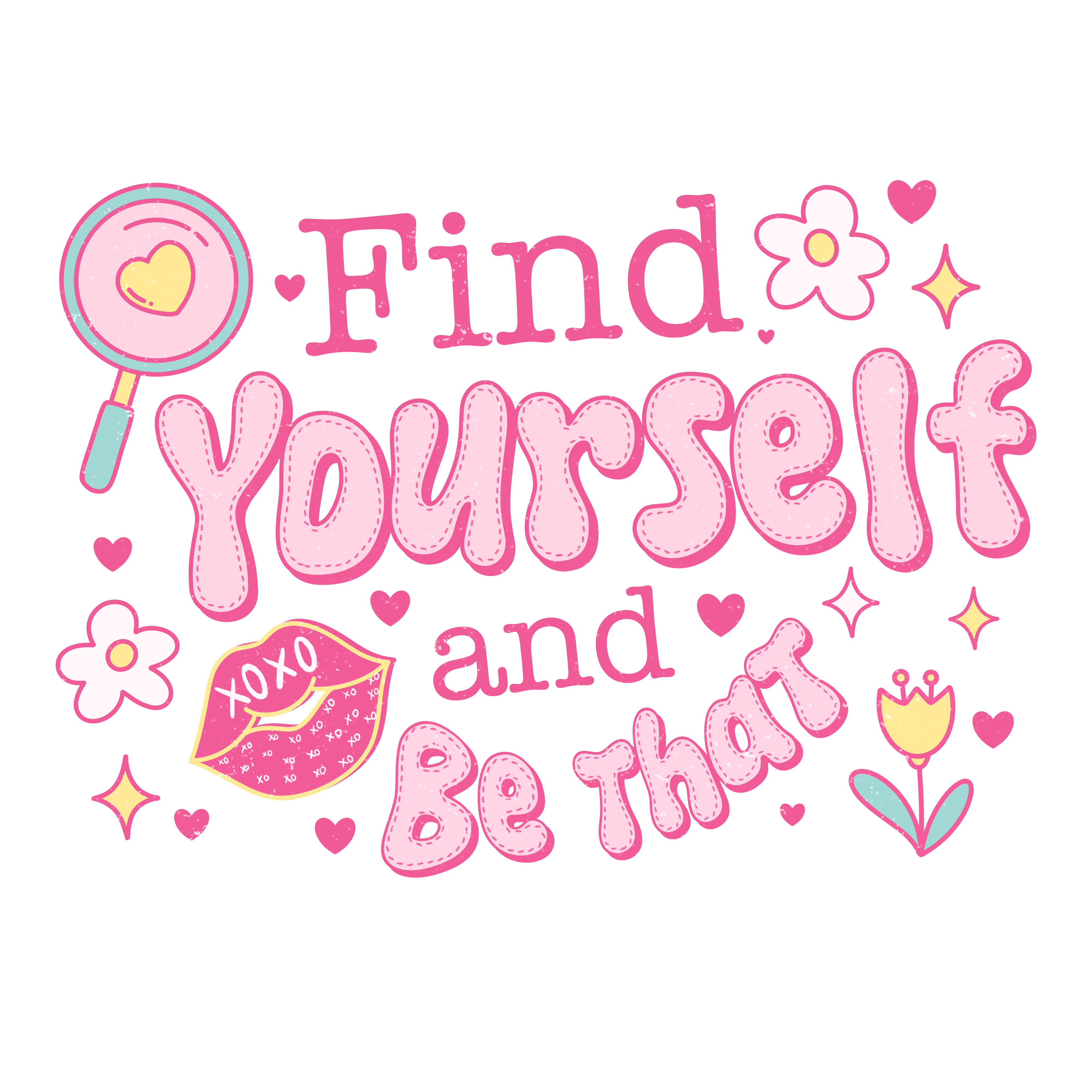 Find yourself and be that Png, Valentine Png, Valentine Clip | Inspire ...