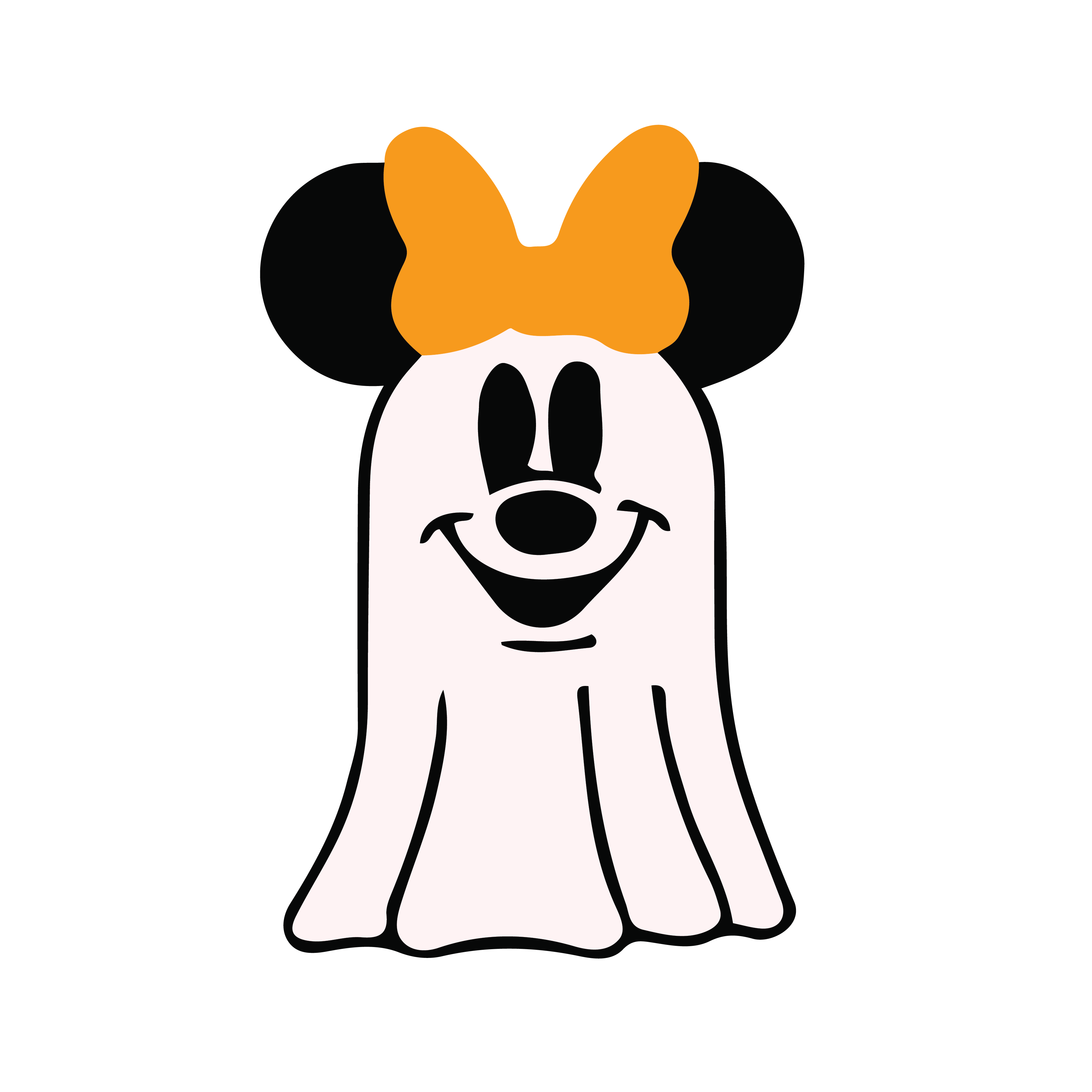 Mickey Mouse and Minnie Mouse Ghost SVG, Halloween Mickey SV | Inspire ...