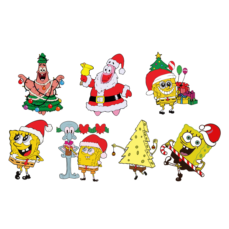 SquarePants Spongebob Christmas SVG, Spongebob bundle Svg, D | Inspire ...