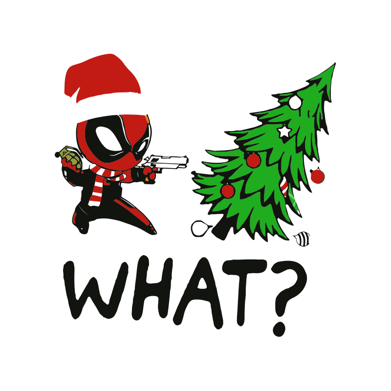 Deadpool Xmas What Svg, Deadpool Svg, Christmas Tree Svg, de | Inspire ...