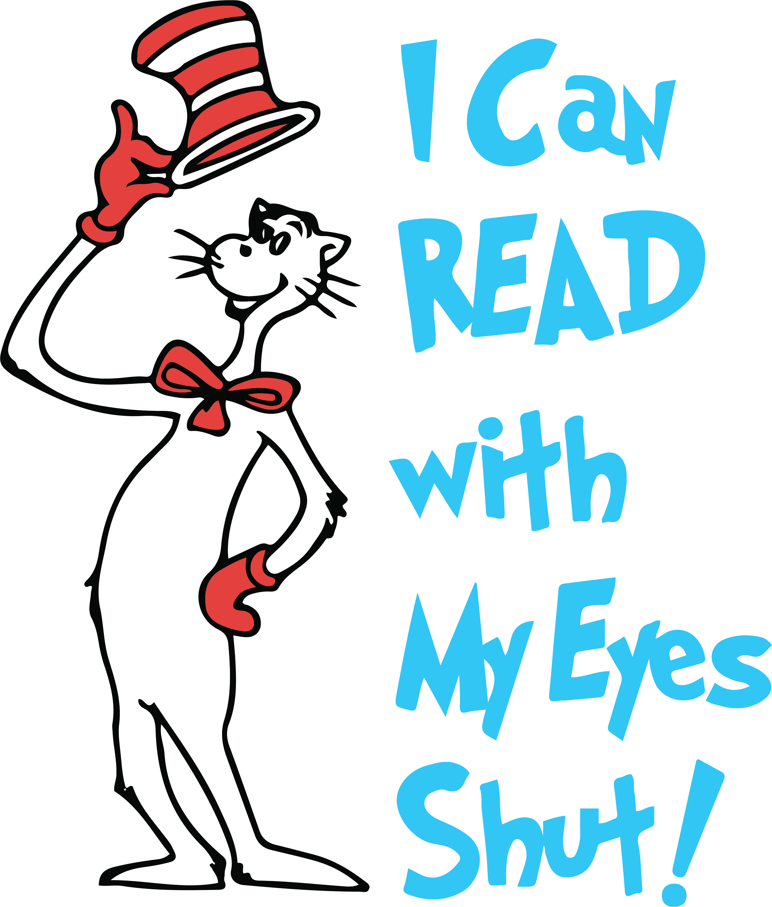 I Can Read With My Eyes Shut Svg, Dr Seuss Svg, Dr Seuss Log | Inspire ...
