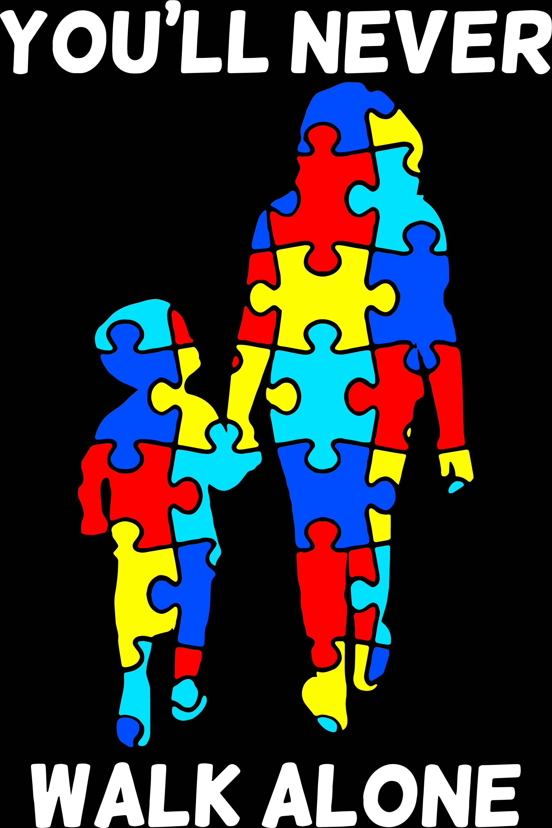 You'll Never Walk Autism Awareness Svg, Autism Puzzle Piece - Inspire ...