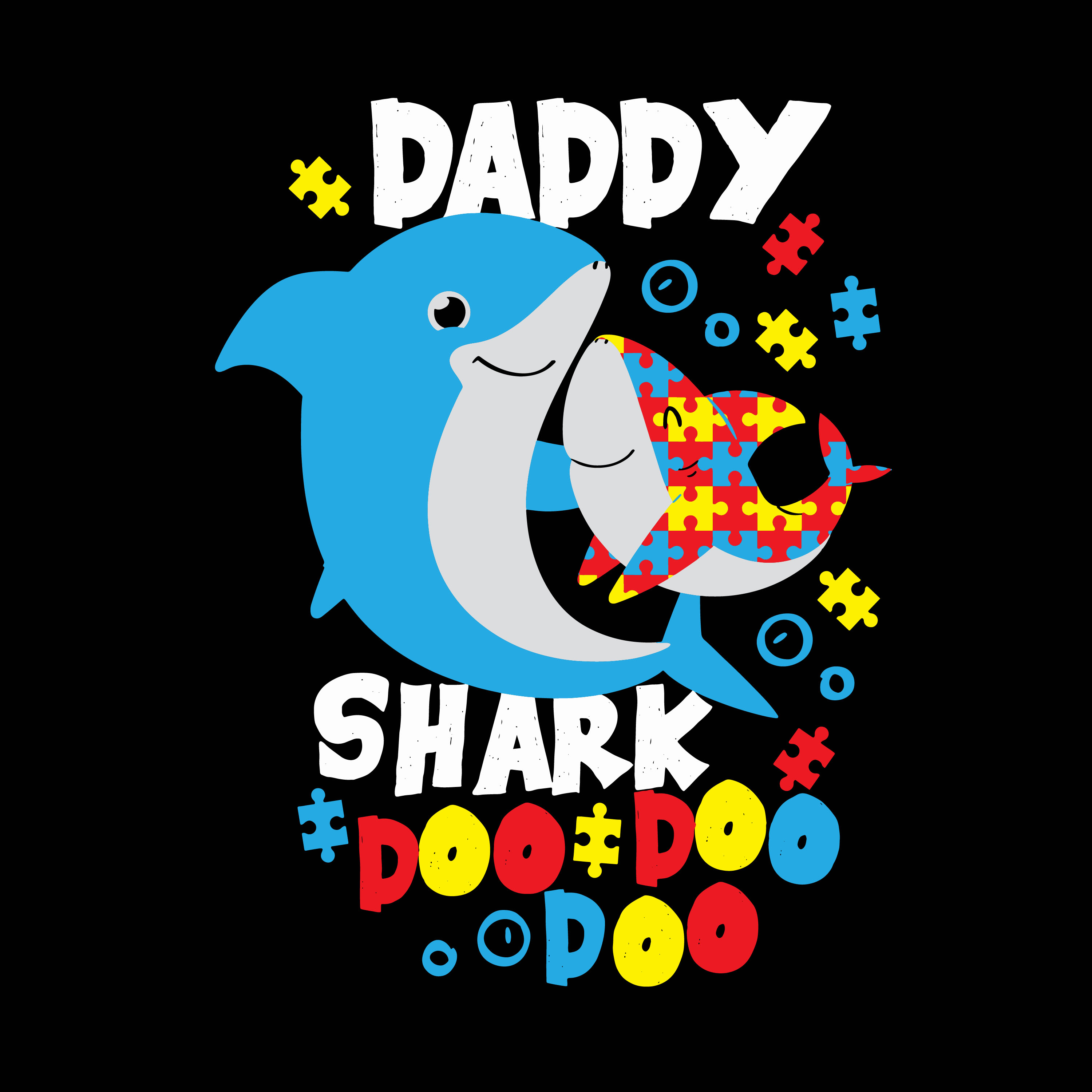 Dady Shark Autism Awareness Svg, Autism Svg, Awareness Svg, - Inspire ...