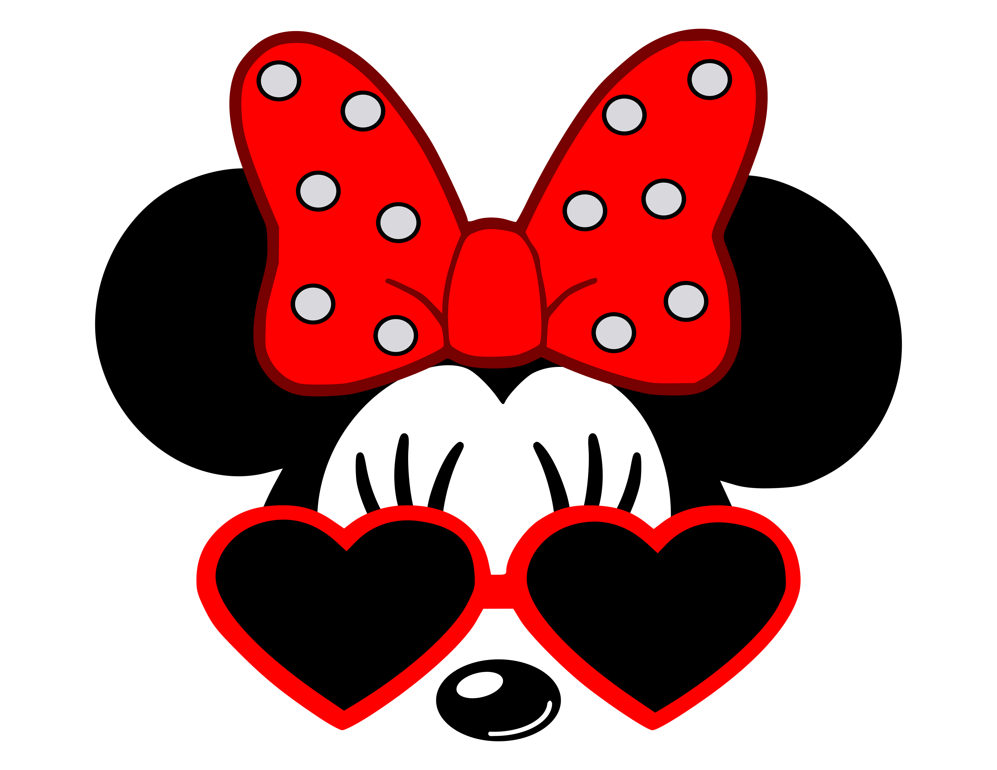 Minnie Mouse Heart Sunglasses Svg, Mickey Svg, Disney Svg, D | Inspire ...