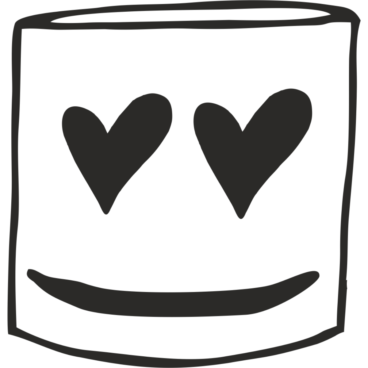 Dj marshmello svg, Marshmello face Svg, Marshmello silhouett | Inspire ...