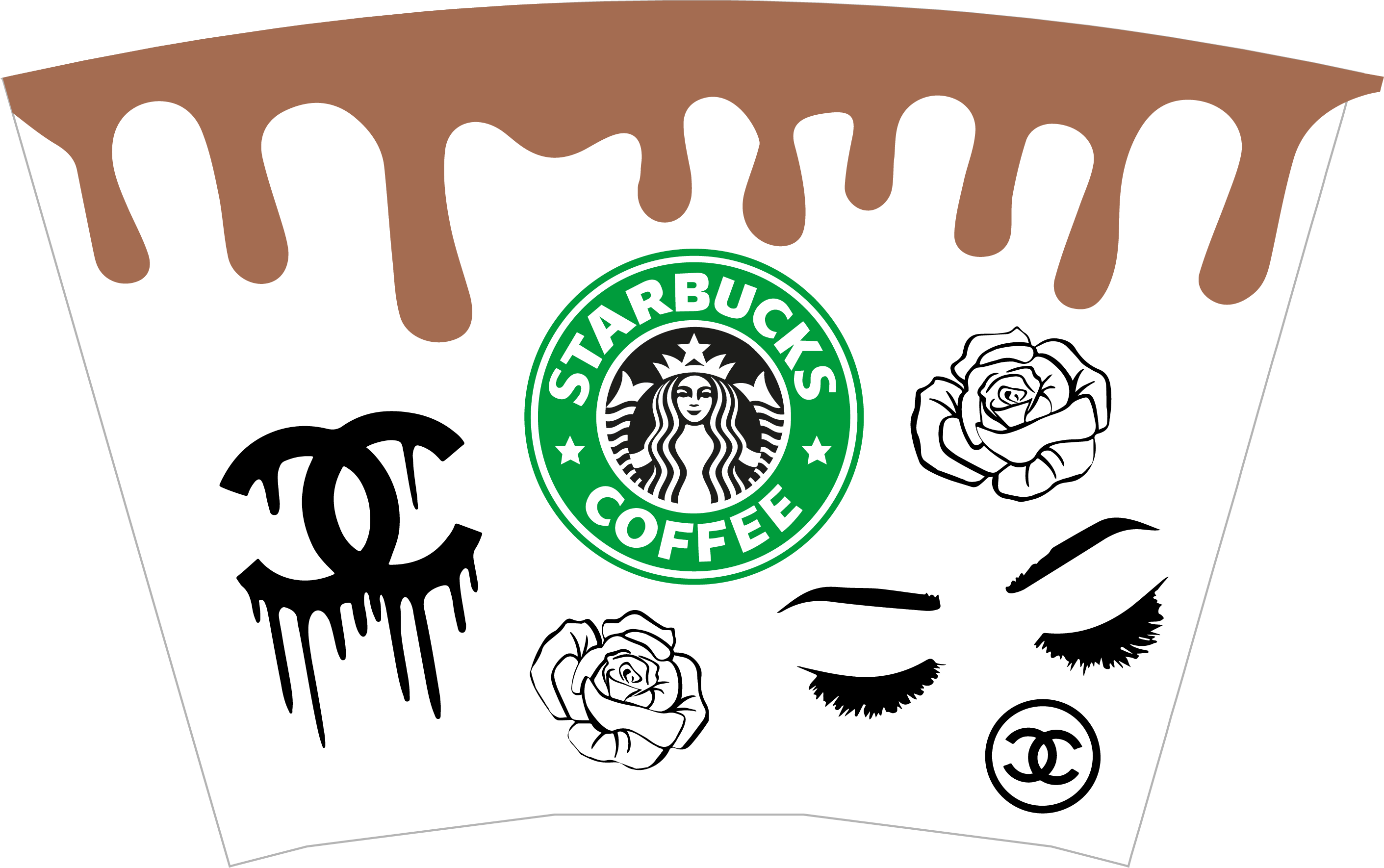 Wrap Chanel svg, Starbucks Wrap Luxury svg, Starbucks Wrap s - Inspire ...