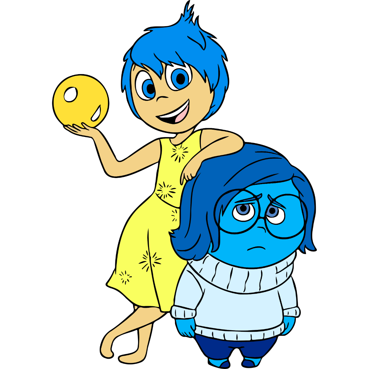 Joy And Sadness Svg Inside Out Svg Inside Out Logo Svg Fe Inspire