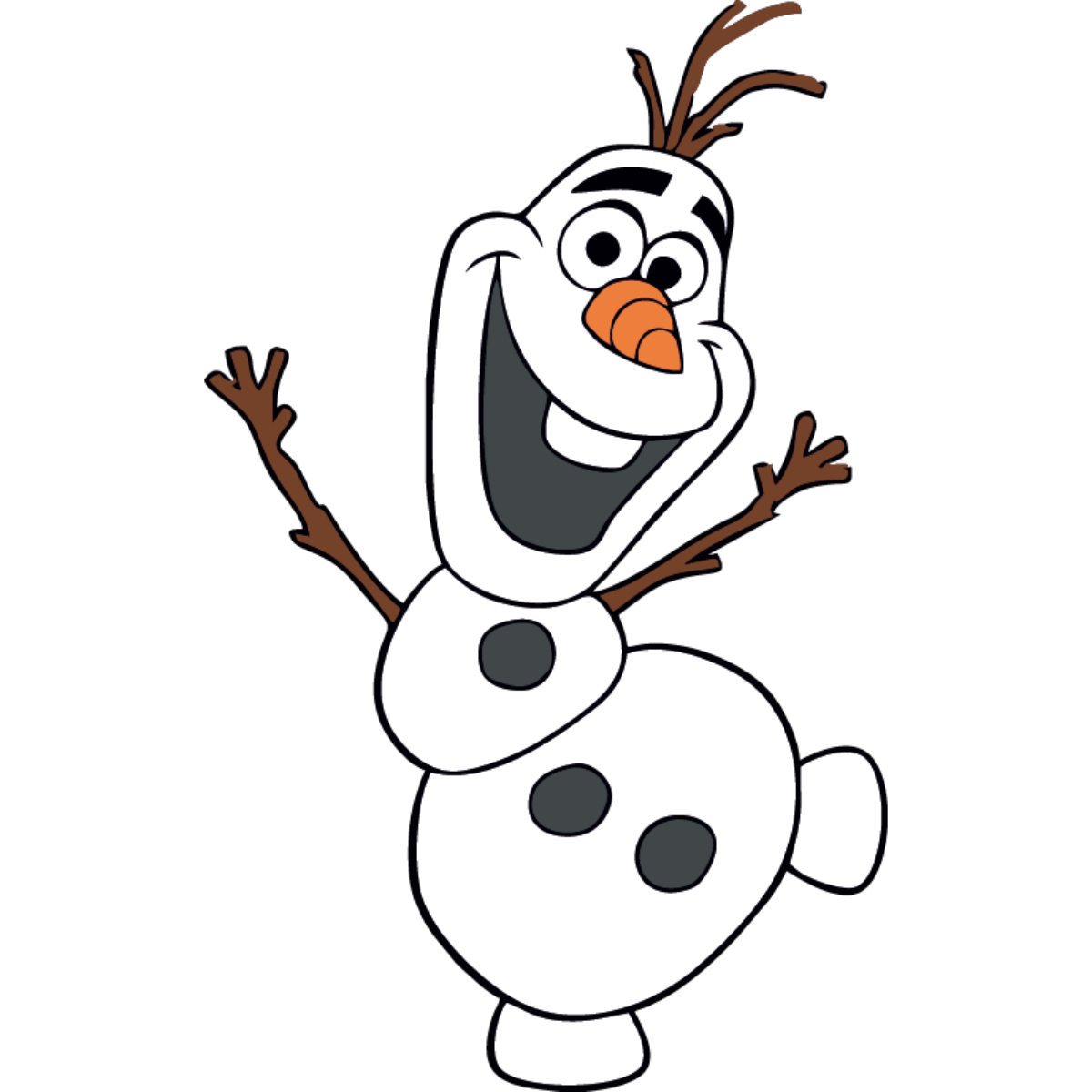 Olaf by Shadow Svg, Frozen Svg, Frozen family Svg, Frozen Bi | Inspire ...