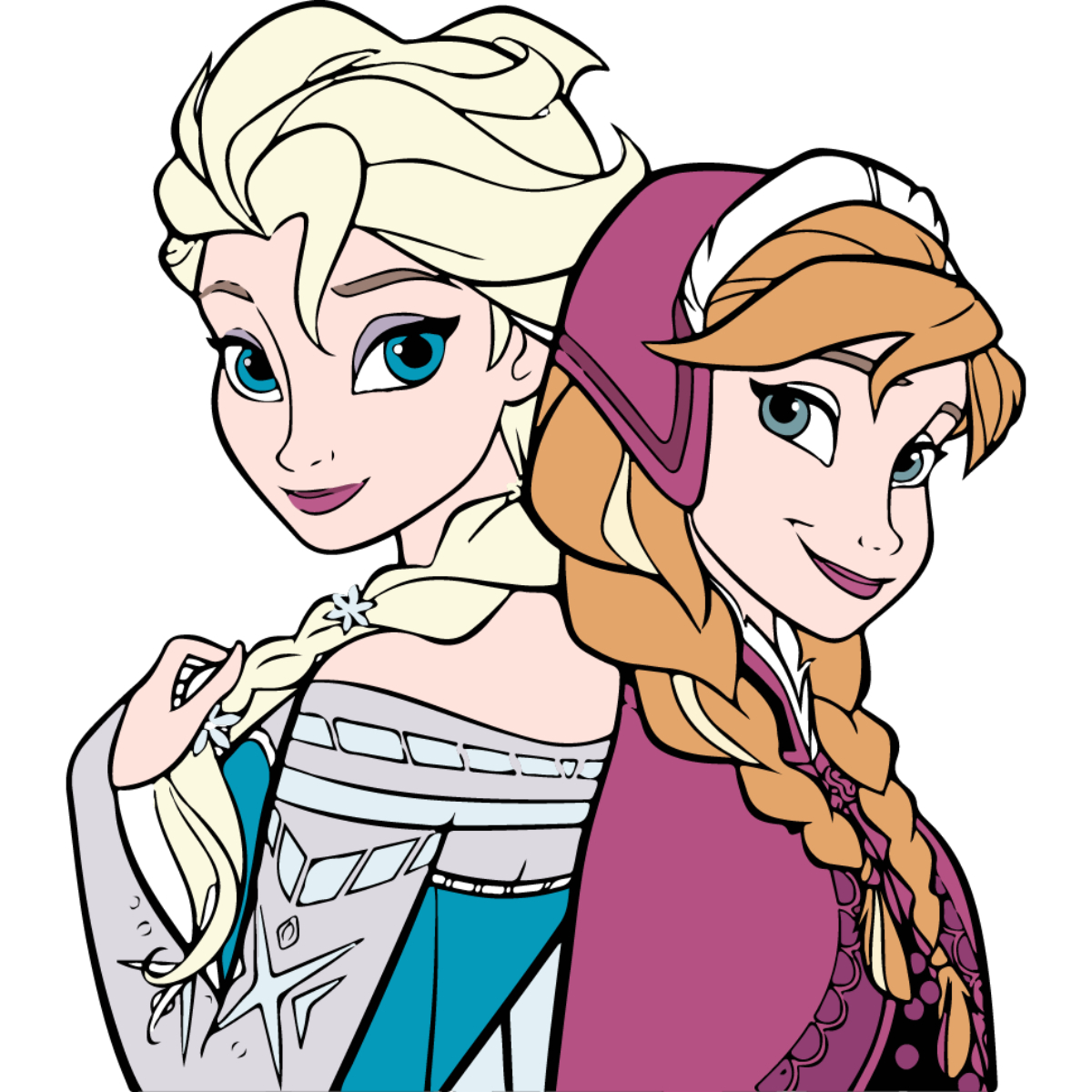 Anna And Elsa Svg, Frozen Svg, Frozen family Svg, Frozen Bir | Inspire ...