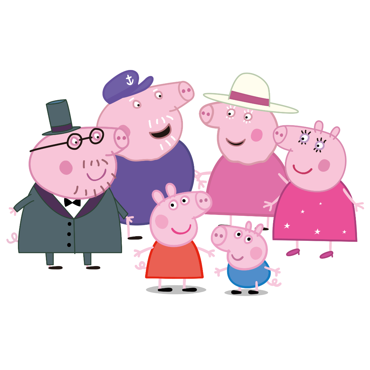 Peppa Pig Svg, Peppa pig family Svg, peppa pig family Clipar - Inspire ...