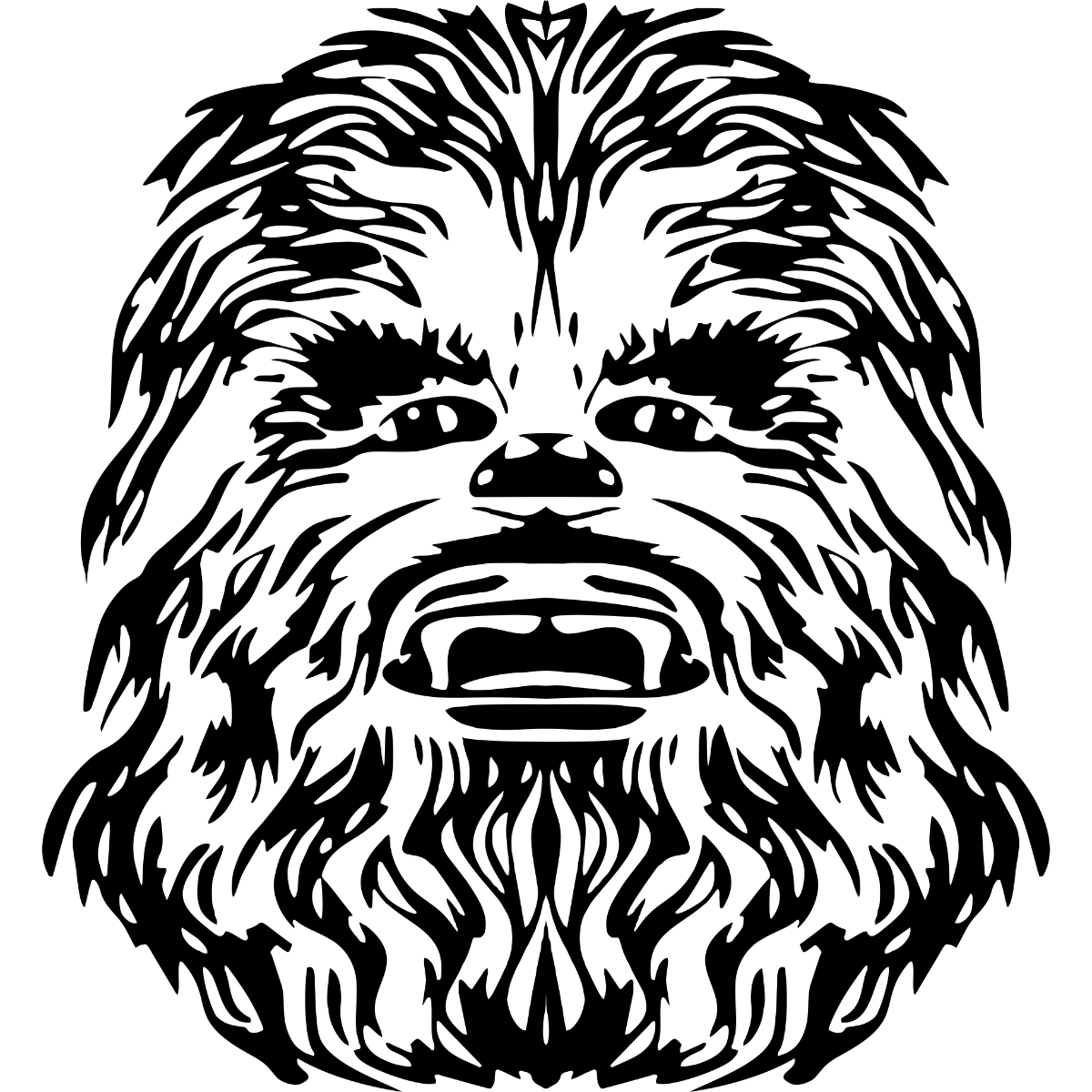 Chewbacca Svg, Star Wars Svg, Star Wars Charecters Svg, Dart - Inspire ...