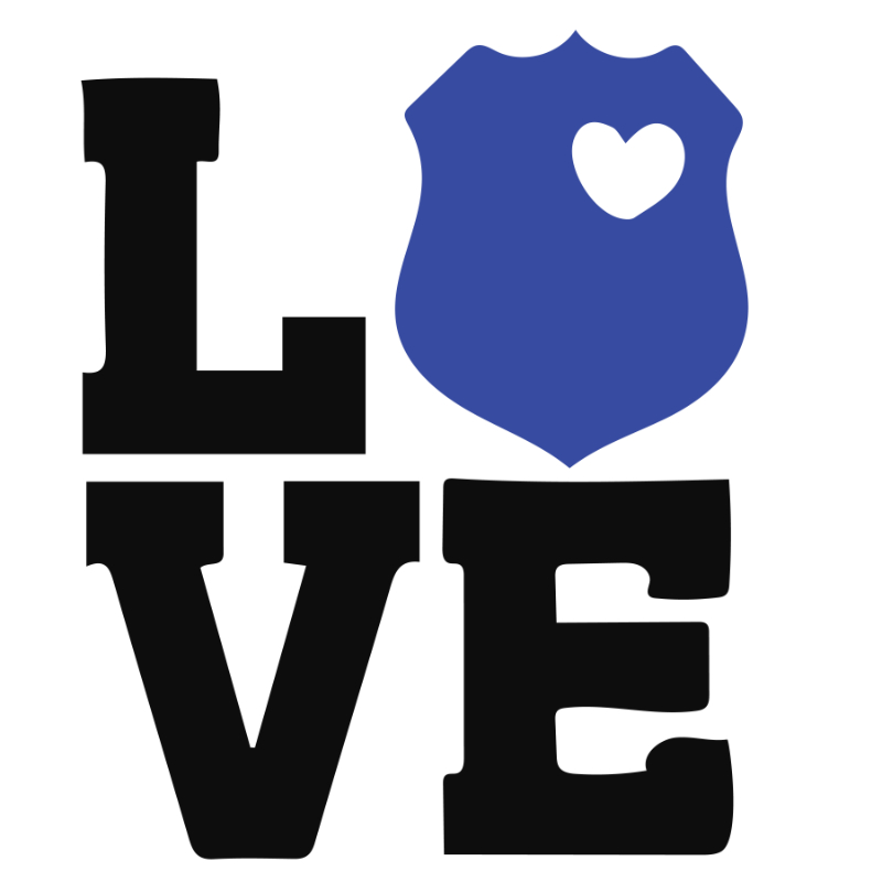 Love Police Svg, Police Svg, Police Thin Blue Line SVG, Blue - Inspire ...