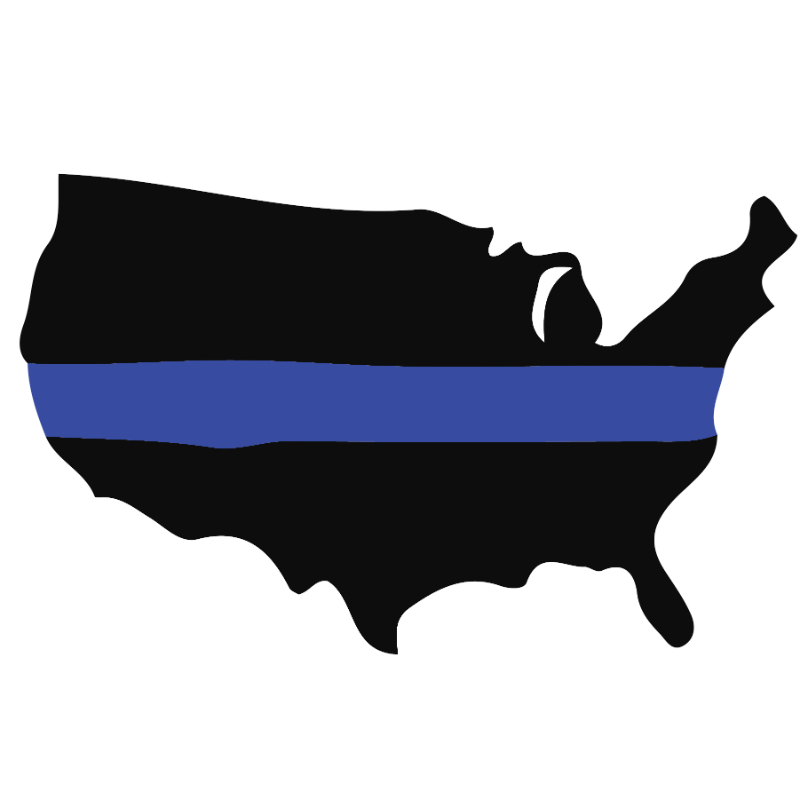 Thin Blue Line Across America Svg, Police Thin Blue Line Svg | Inspire ...