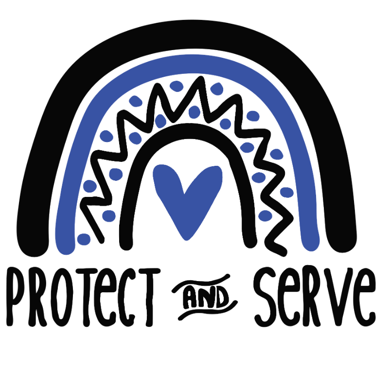 Protect and serve Svg, Police Svg, Police Thin Blue Line Svg | Inspire ...