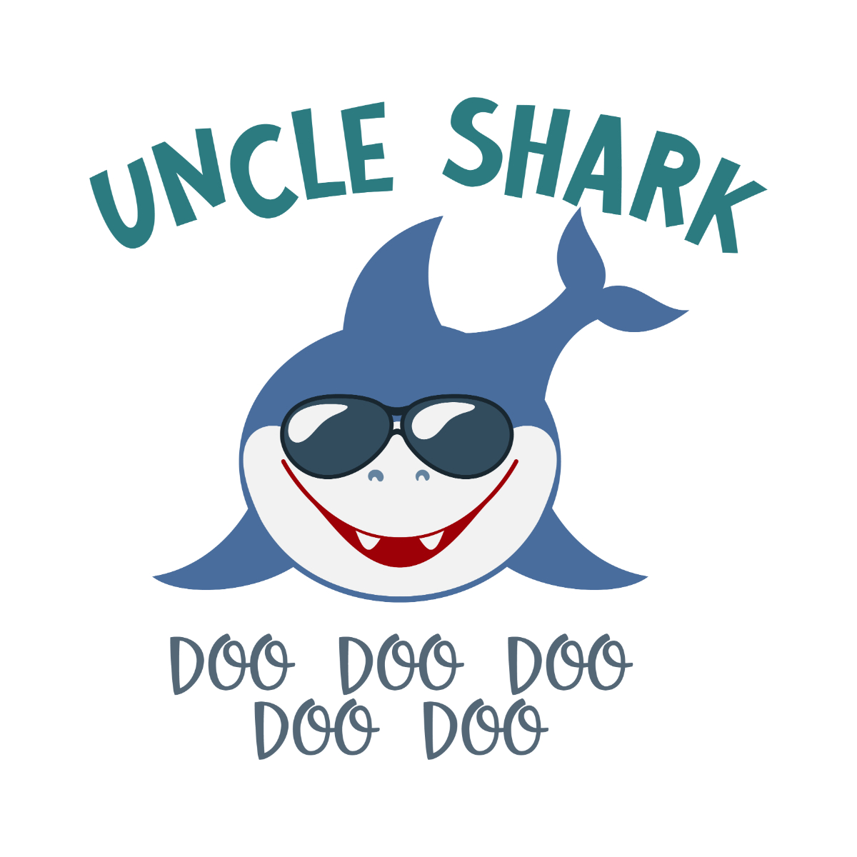 Uncle shark Svg, Baby Shark Family Svg, Baby Shark Birthday | Inspire ...