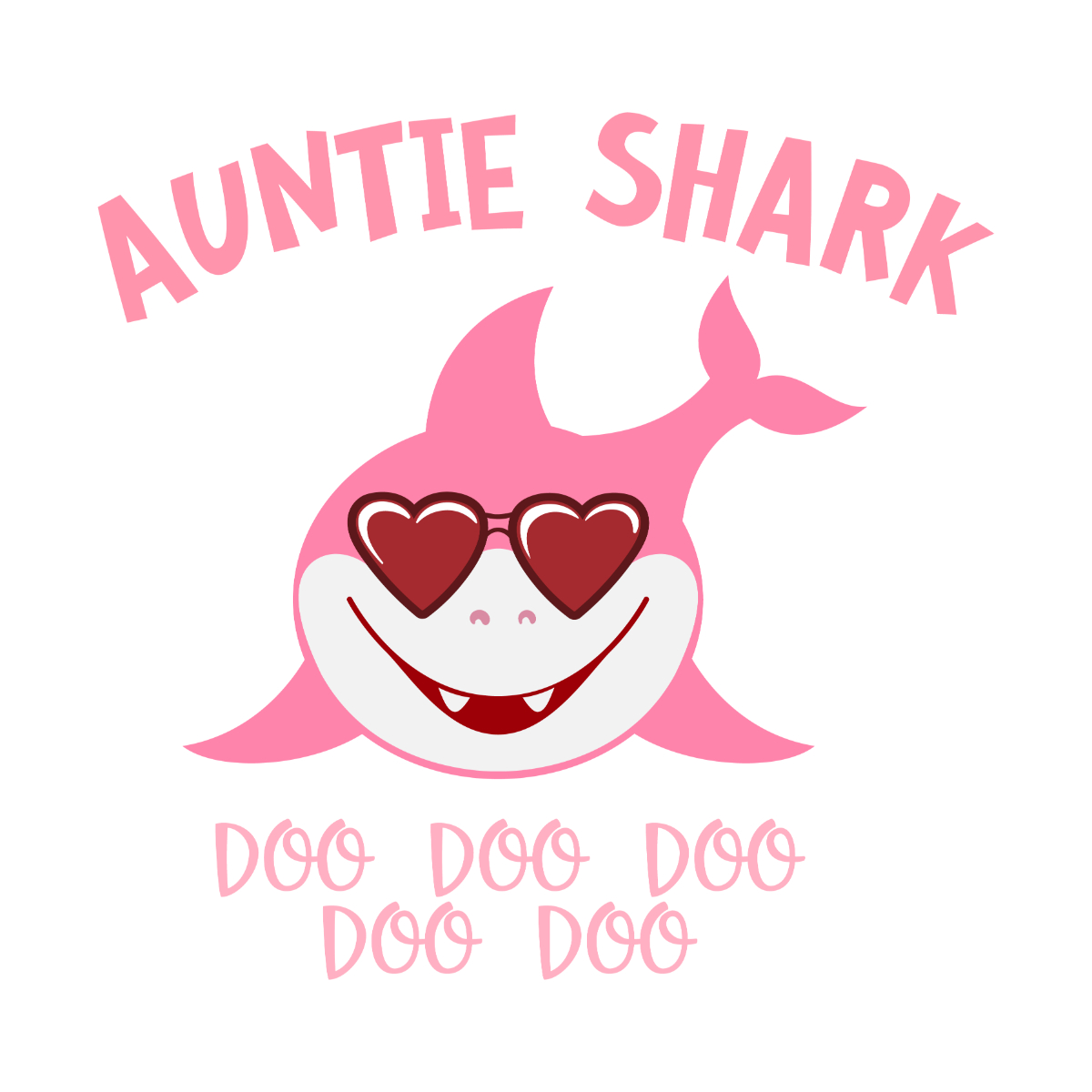 Auntie shark Svg, Baby Shark Family Svg, Baby Shark Birthday - Inspire ...