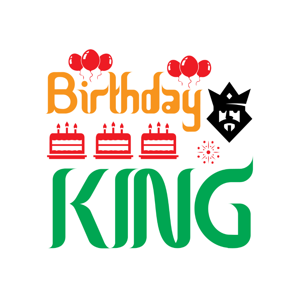Birthday king Svg, Birthday Svg, Birthday family Svg, Happy | Inspire ...