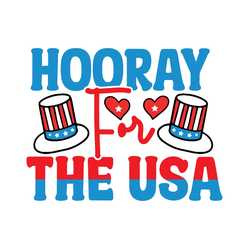 Hooray For The Usa Svg, 4th of July Svg, Happy 4th Of July S | Inspire ...