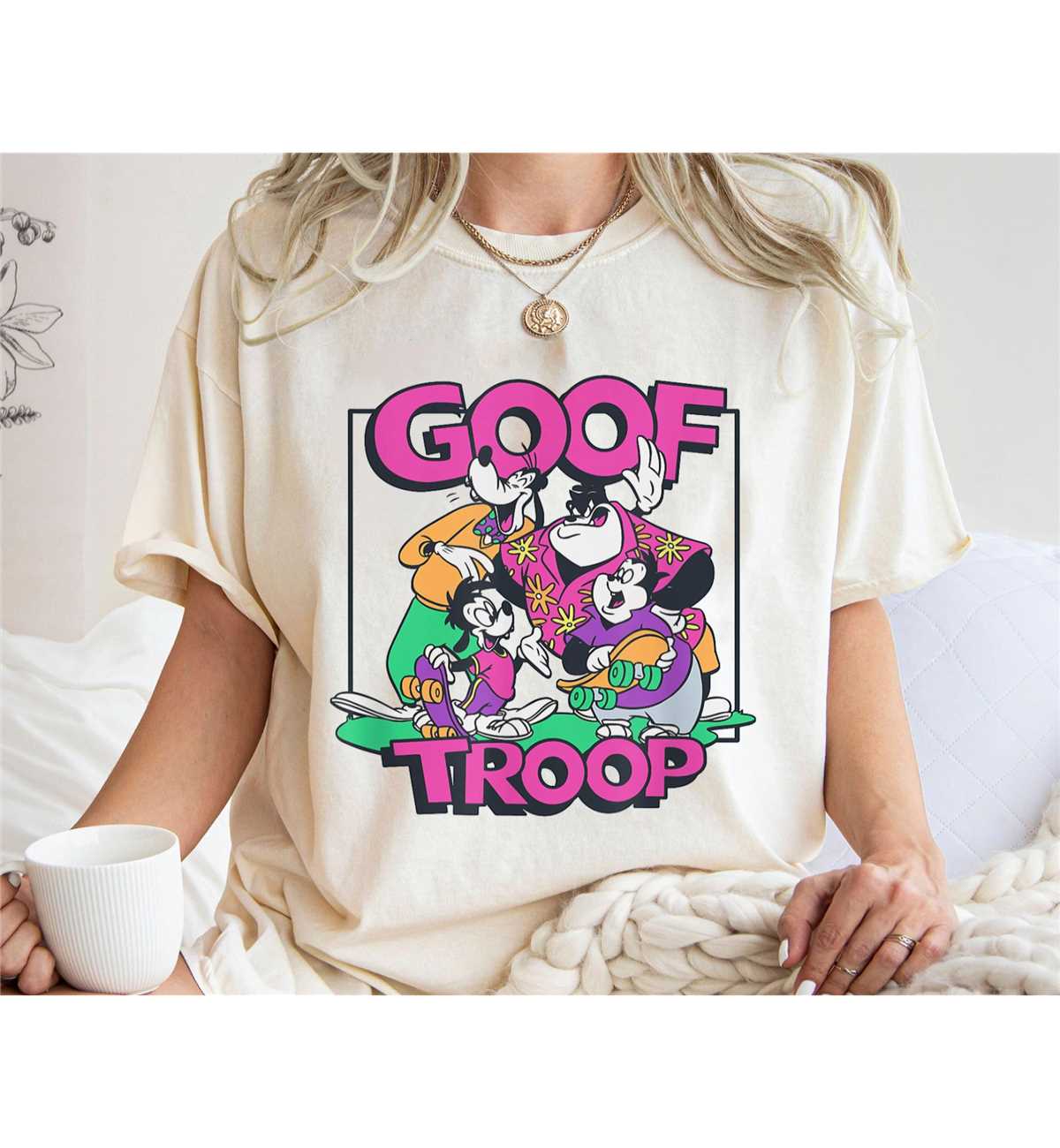 Goof Troop Neon Group Shirt, A Goofy Movie T-Shirt, Disney F | Inspire ...