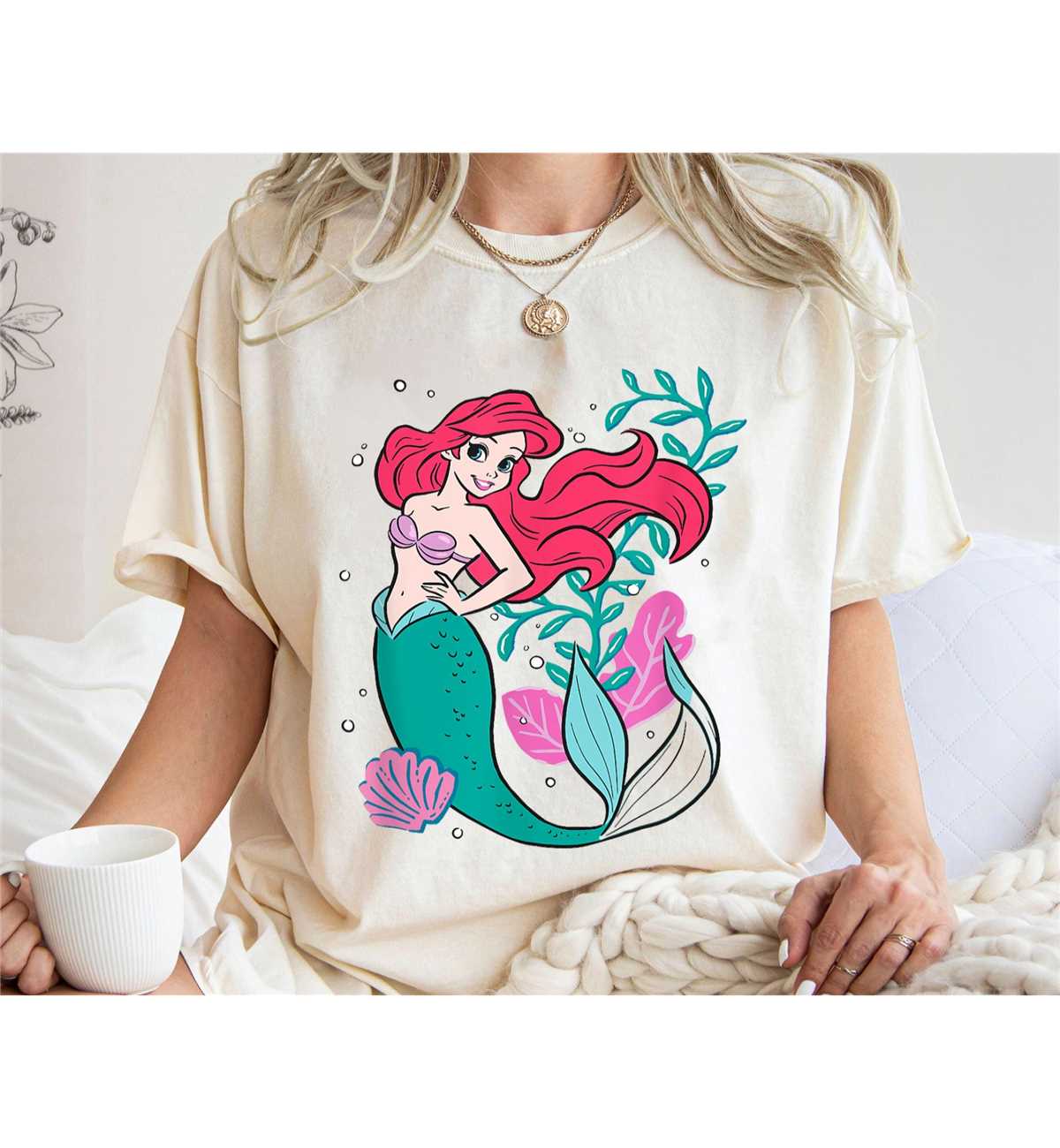 Ariel Tropical Sea Chest Portrait Shirt, The Little Mermaid | Inspire ...