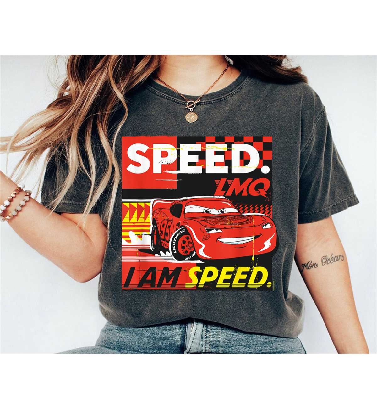 I Am Speed Lightning McQueen Racing Shirt, Cars Movie T-shir | Inspire ...