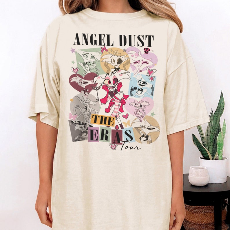 Hazbin Hotel Angel Dust Eras Tour Comfort Colors Shirt, Hazb | Inspire ...