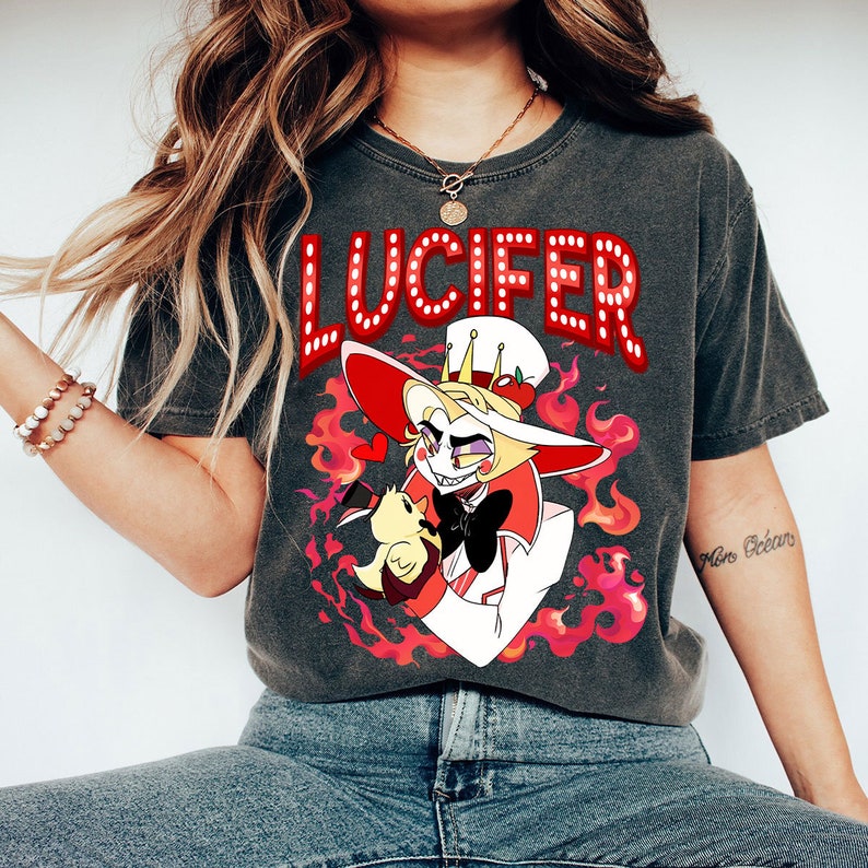 Hazbin Hotel Lucifer Shirt, Hazibin Hotel Charaters Matching | Inspire ...
