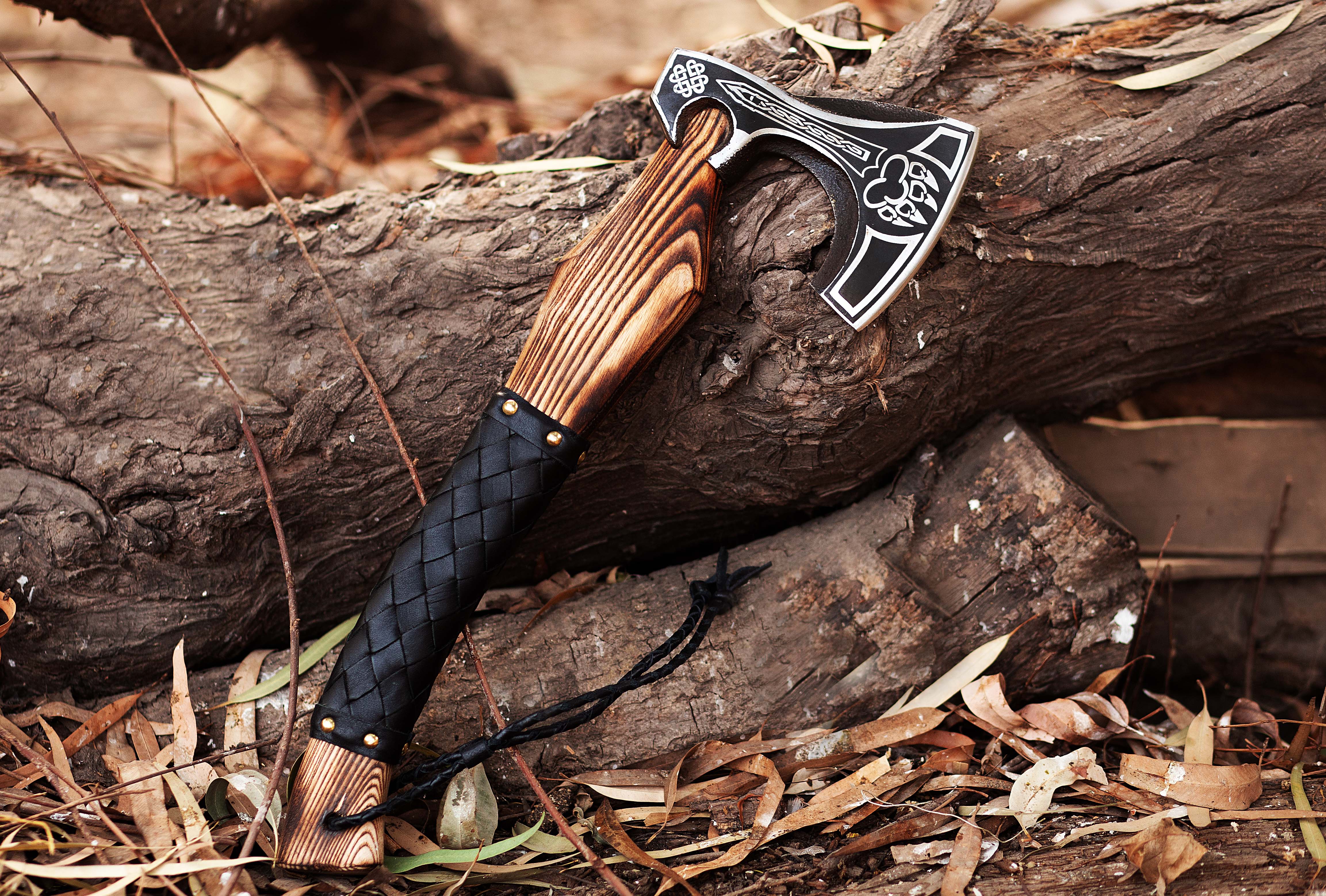 Handmade Hatchet With Leather Sheath , Custom Viking Axe , N - Inspire ...