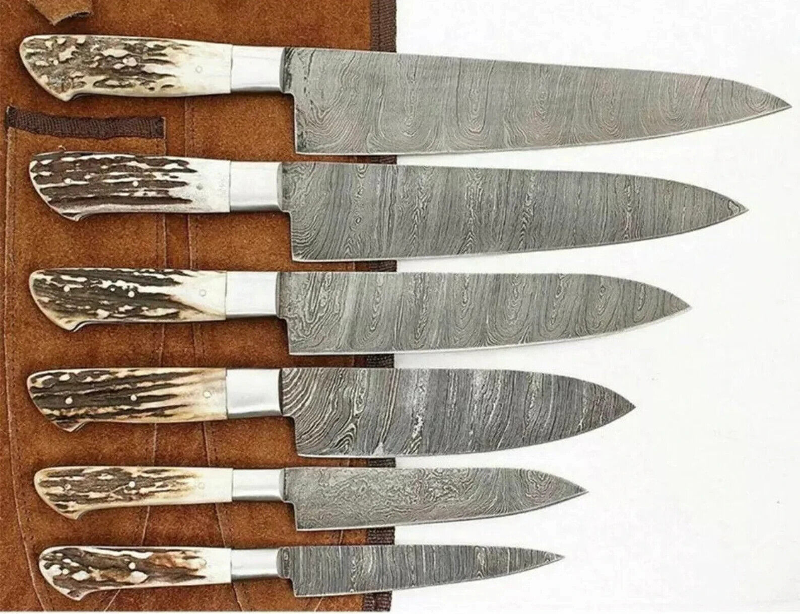 6" PCS Custom Handmade Damascus steel chef Set Kitchen Knive | Inspire ...