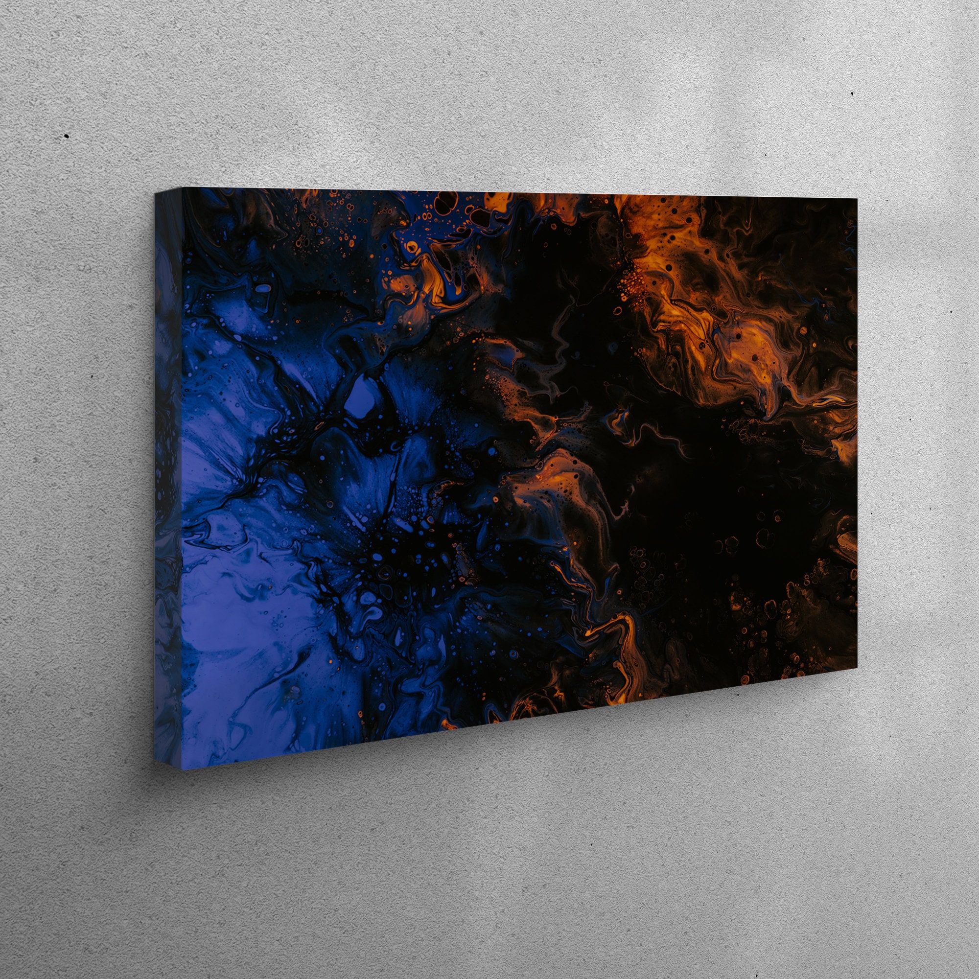 3D Wall Art, 3D Canvas, Large Wall Art, Marble Wall Art, Bla | Inspire ...