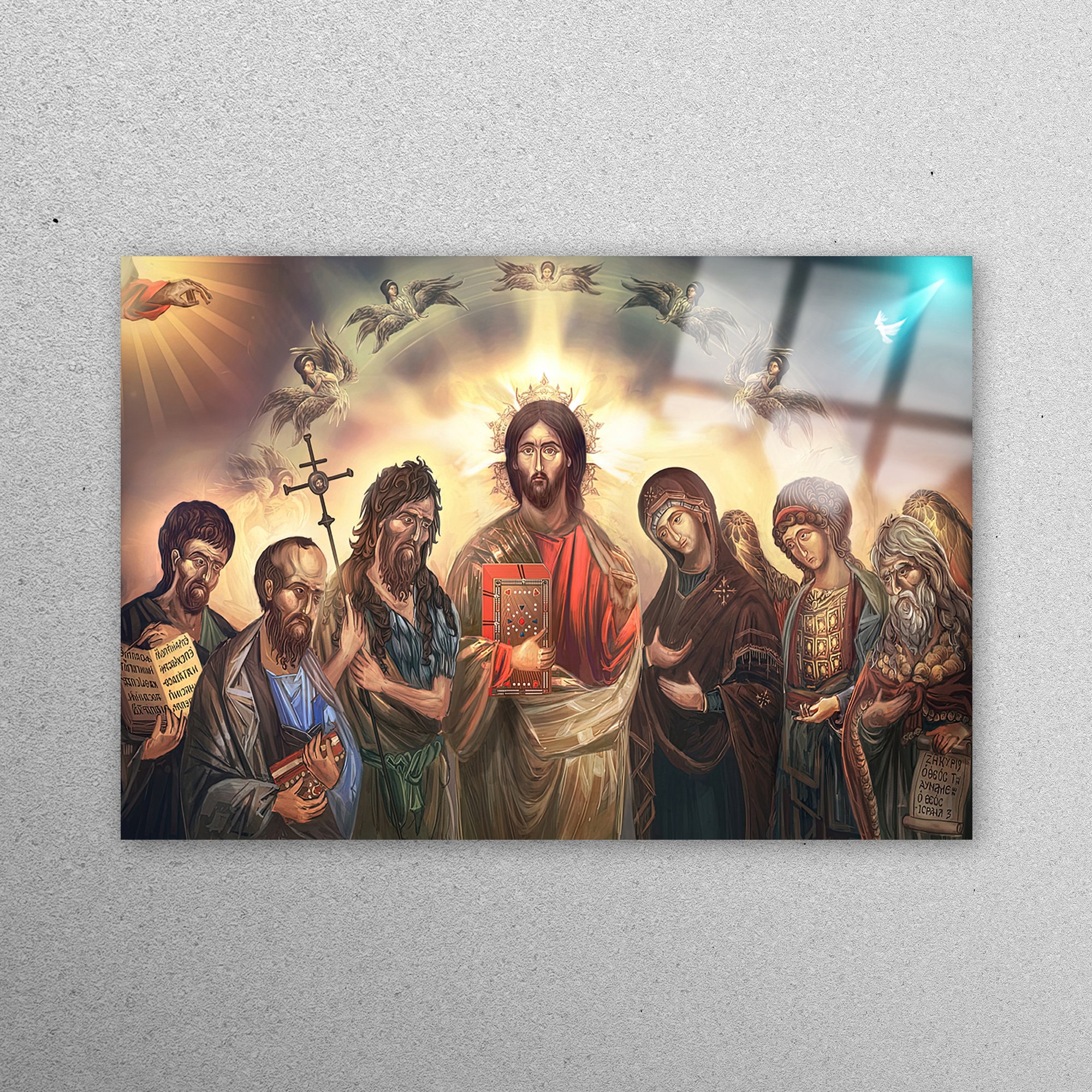 Glass Wall Decor, Mural Art, Wall Decor, Jesus Glass Wall Ar | Inspire ...