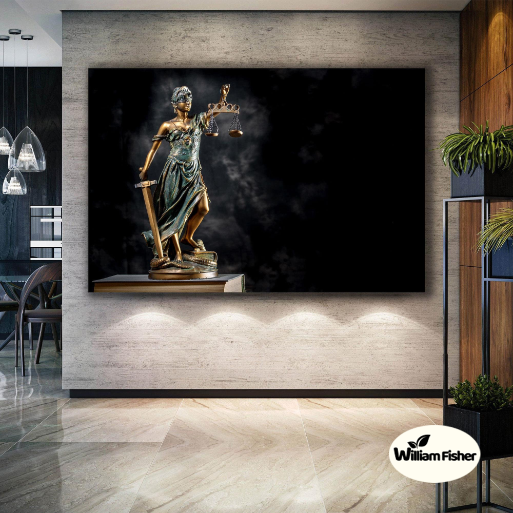 Themis Blindfolded Holding Sword Scales Justice Statue Law O | Inspire ...