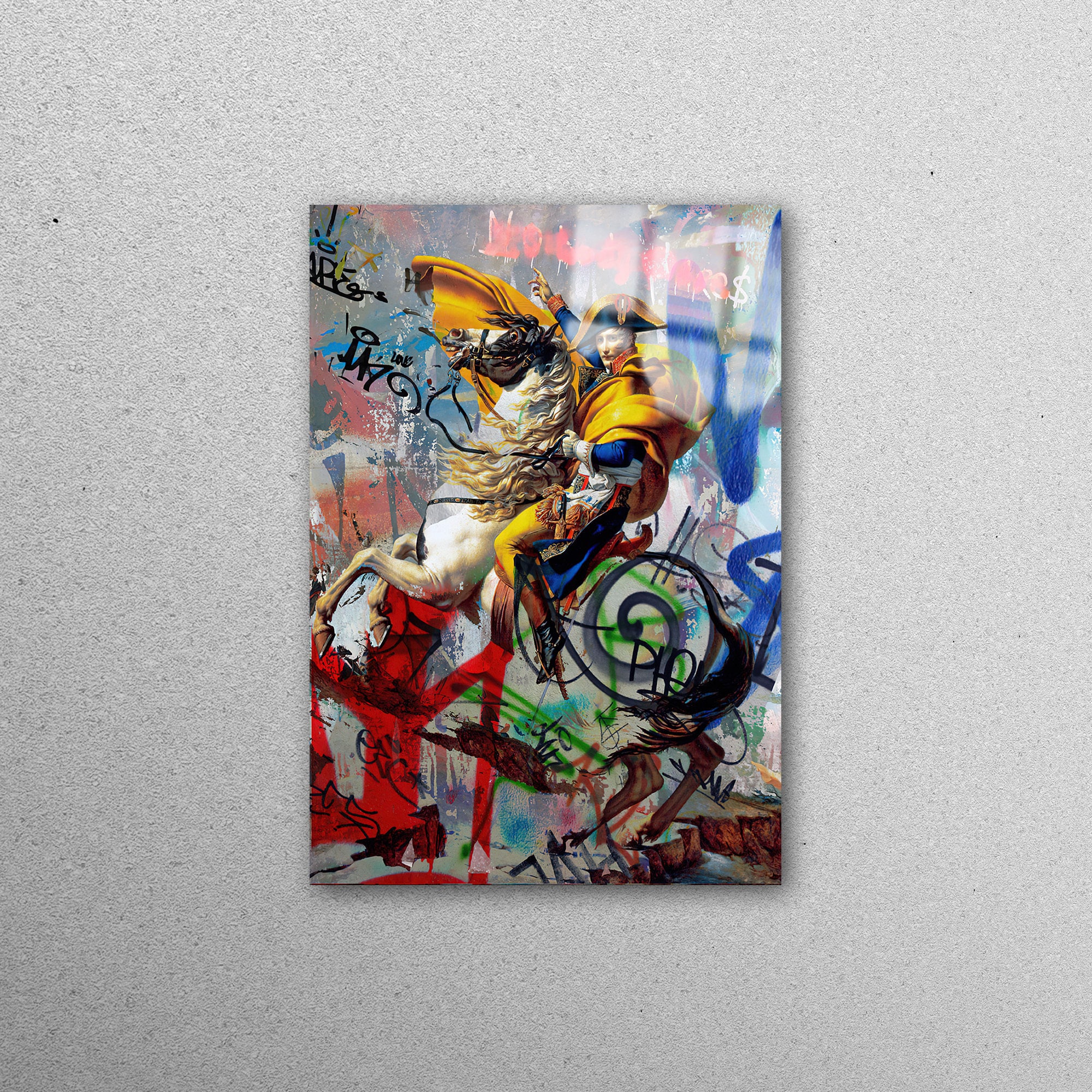 Glass Printing, Glass Wall Art, Wall Decoration, Banksy Napo | Inspire ...