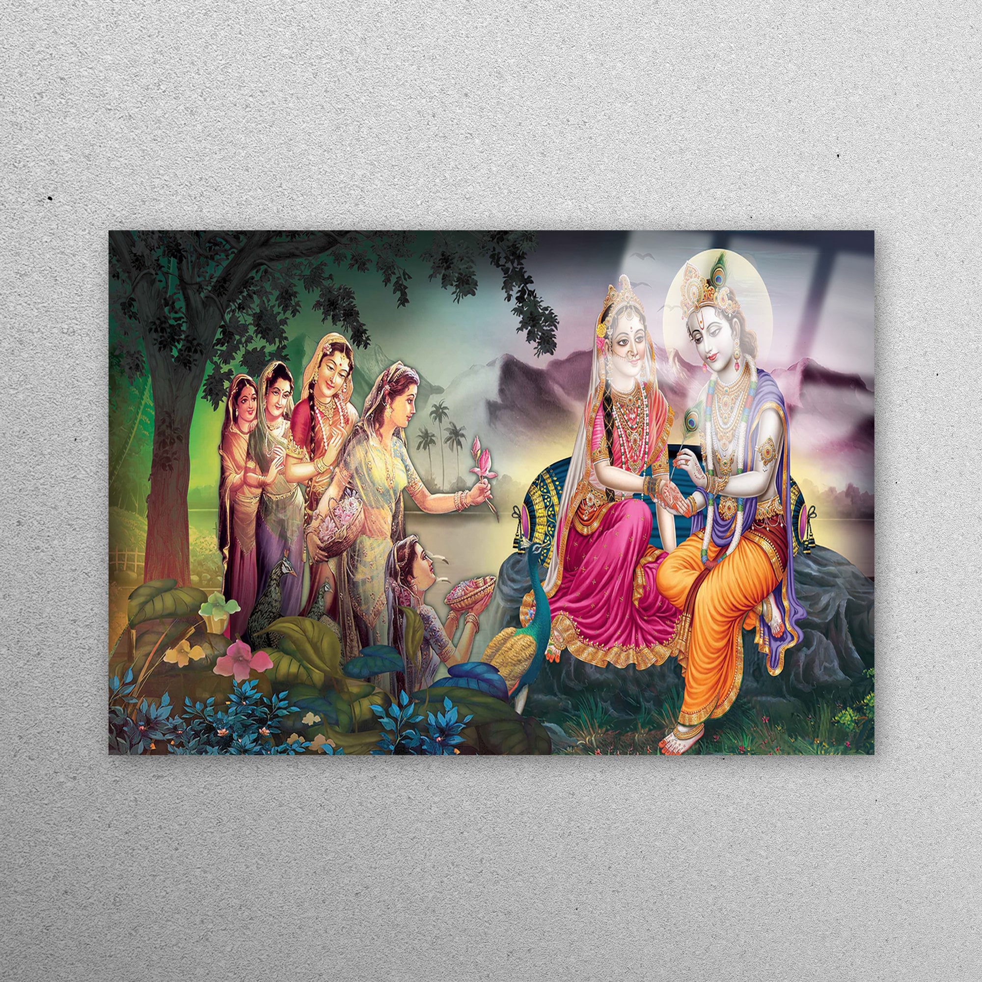 Glass Wall Art, Wall Decoration, Glass Printing, Radha Krish | Inspire ...